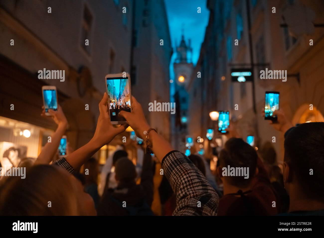 Colorful crowd on the street hi-res stock photography and images - Alamy