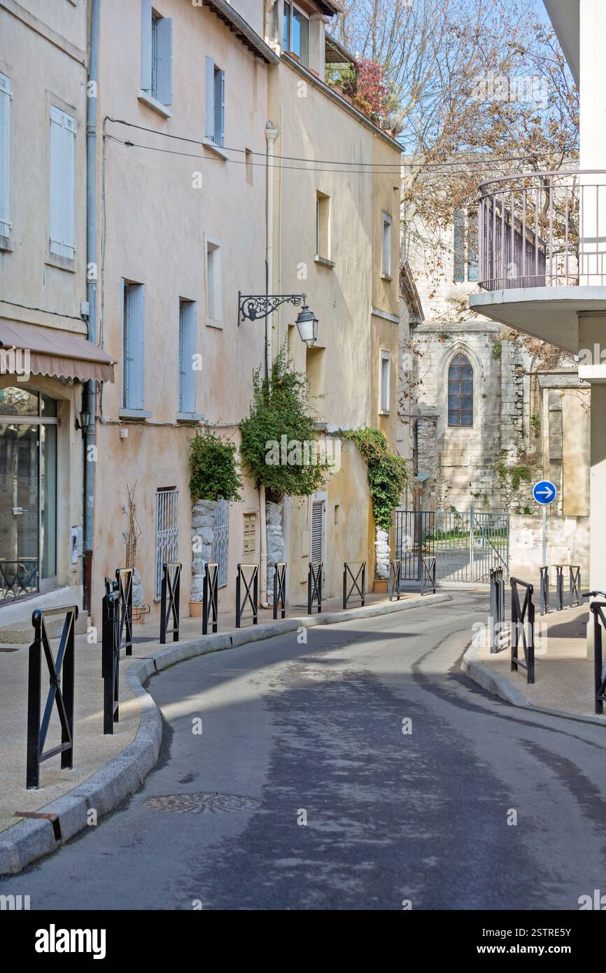 Curved Street Arles Stock Photo - Alamy