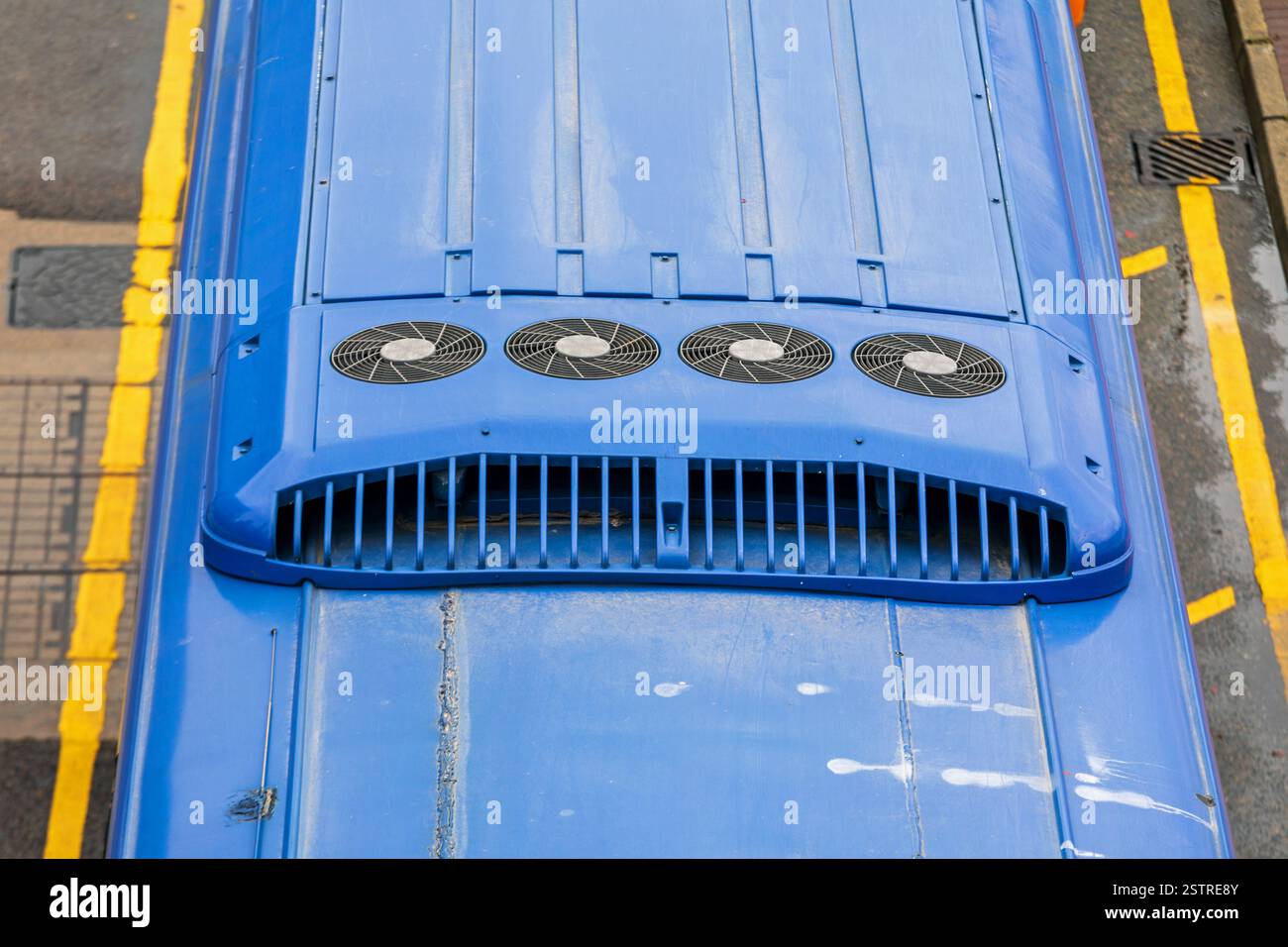Air conditioner unit at top of bus coach hi-res stock photography and ...