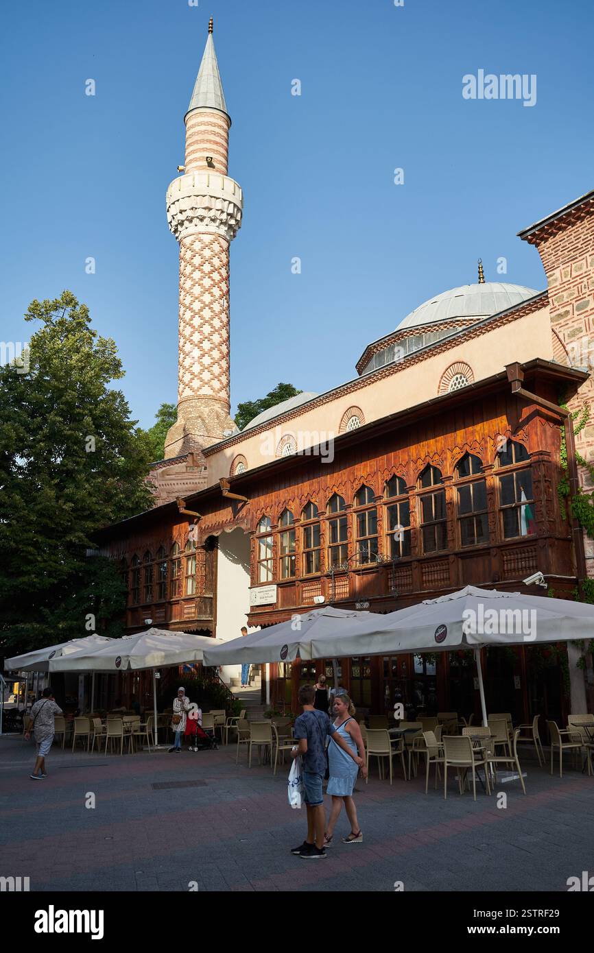 Dzhumaya Mosque in the historical center. Plovdiv is the second largest ...