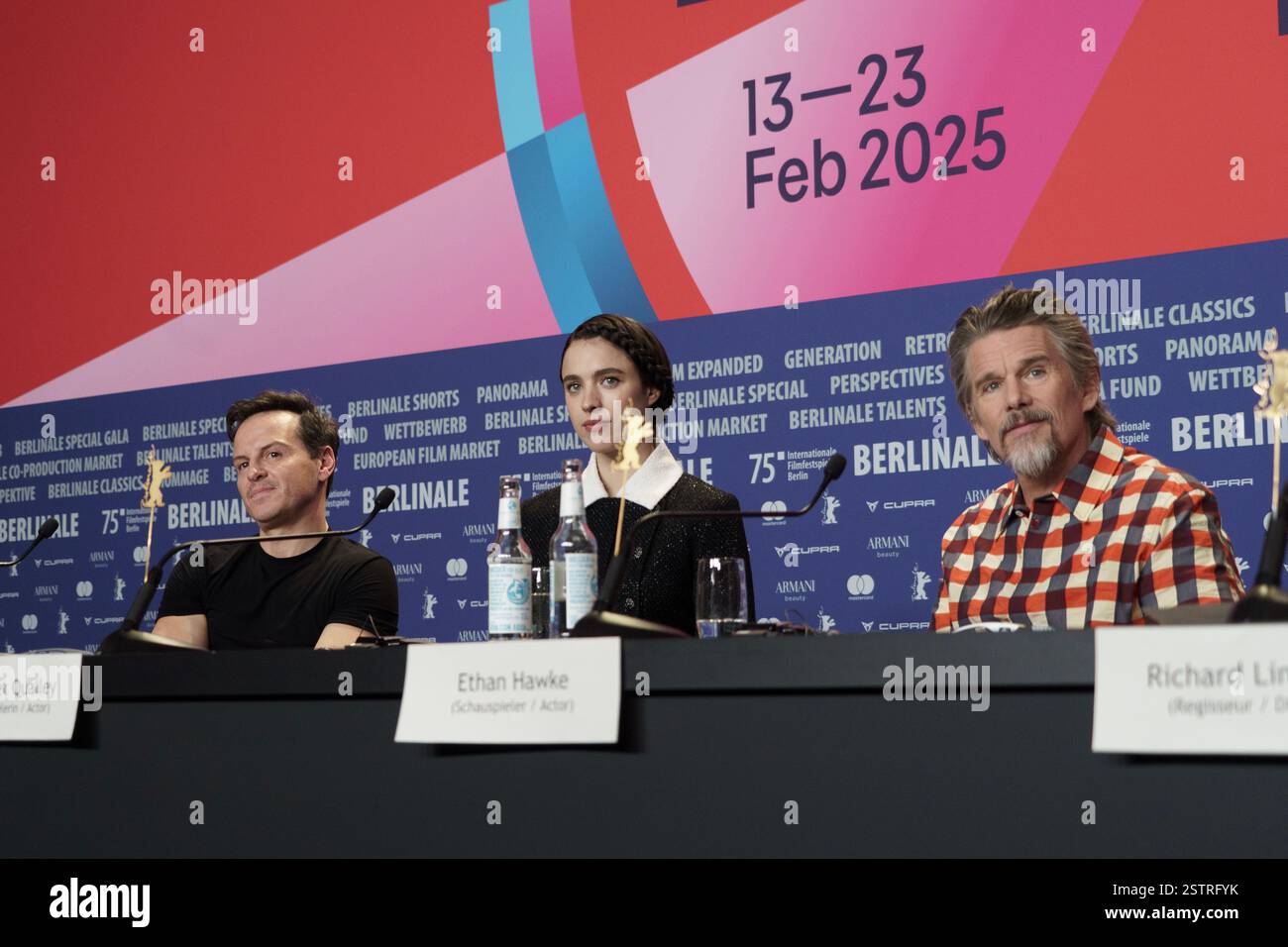 Irish actor Andrew Scott, US actress Margaret Qualley, US actor Ethan ...