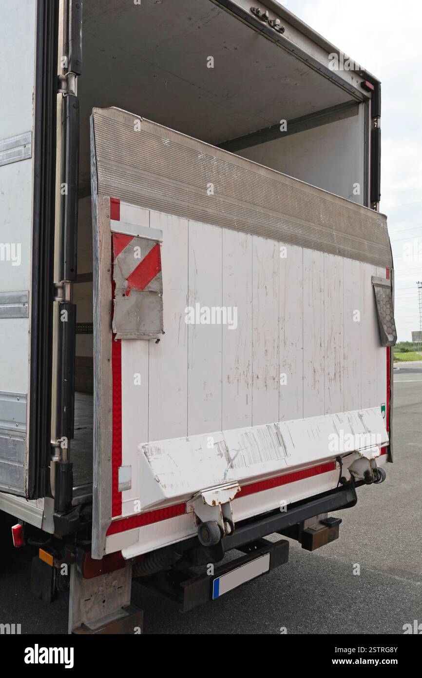 Loading Ramp Truck Stock Photo - Alamy