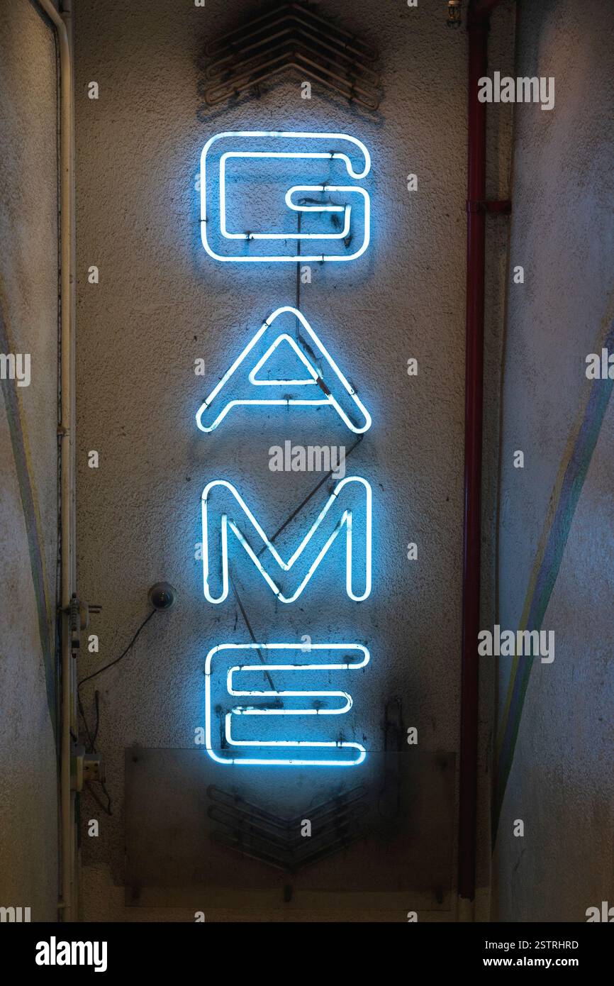 Game Neons Sign Stock Photo - Alamy