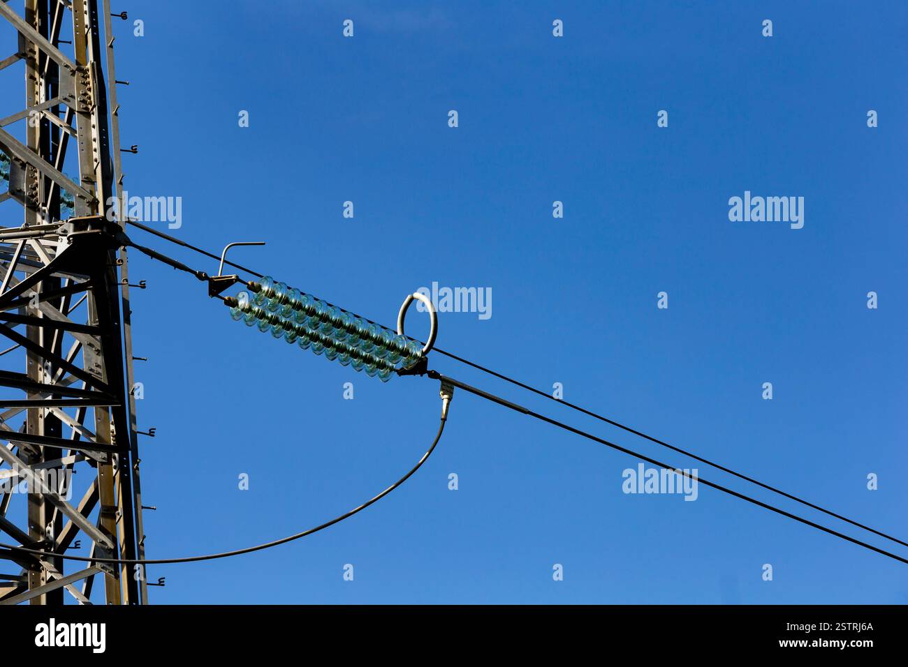 Electrical insulation material on High voltage pylon in the French ...
