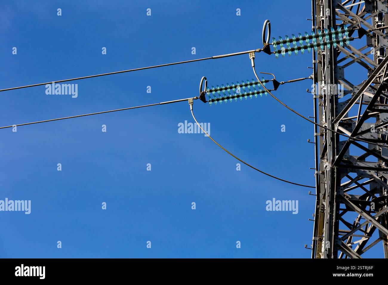 Electrical insulation material on High voltage pylon in the French ...