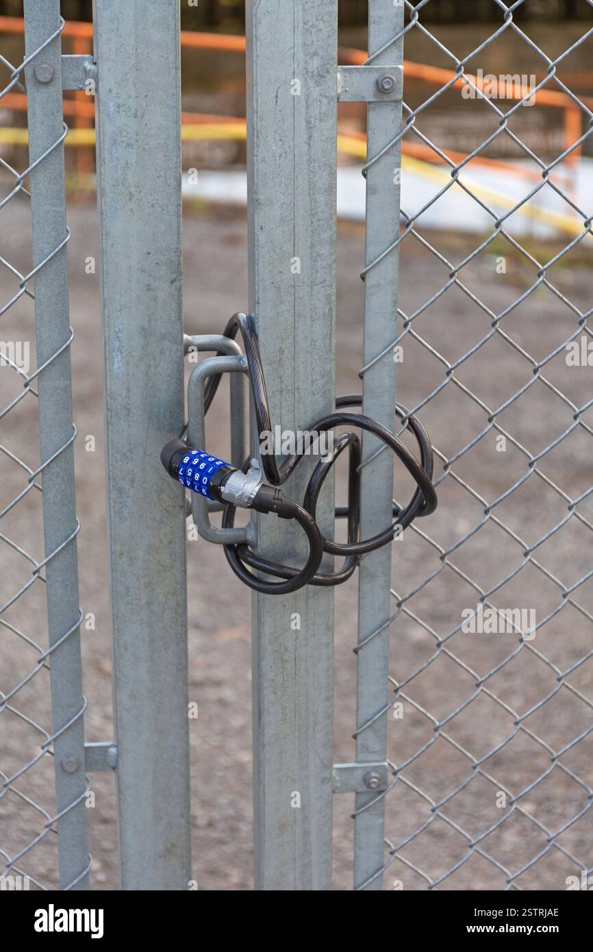 Combination Wire Lock Stock Photo - Alamy