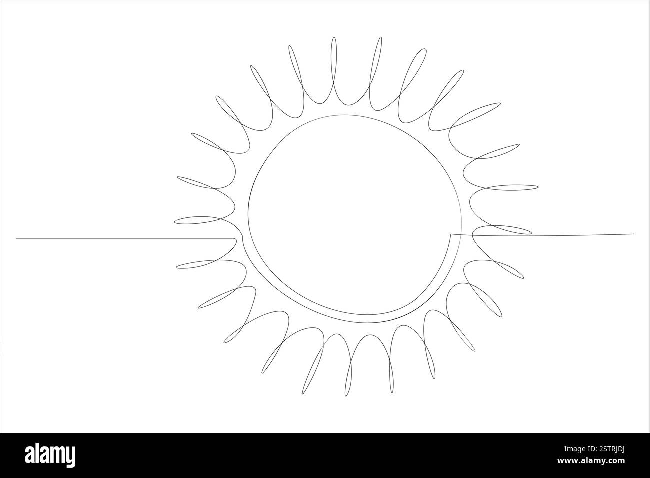 Sunrise outline Black and White Stock Photos & Images - Alamy