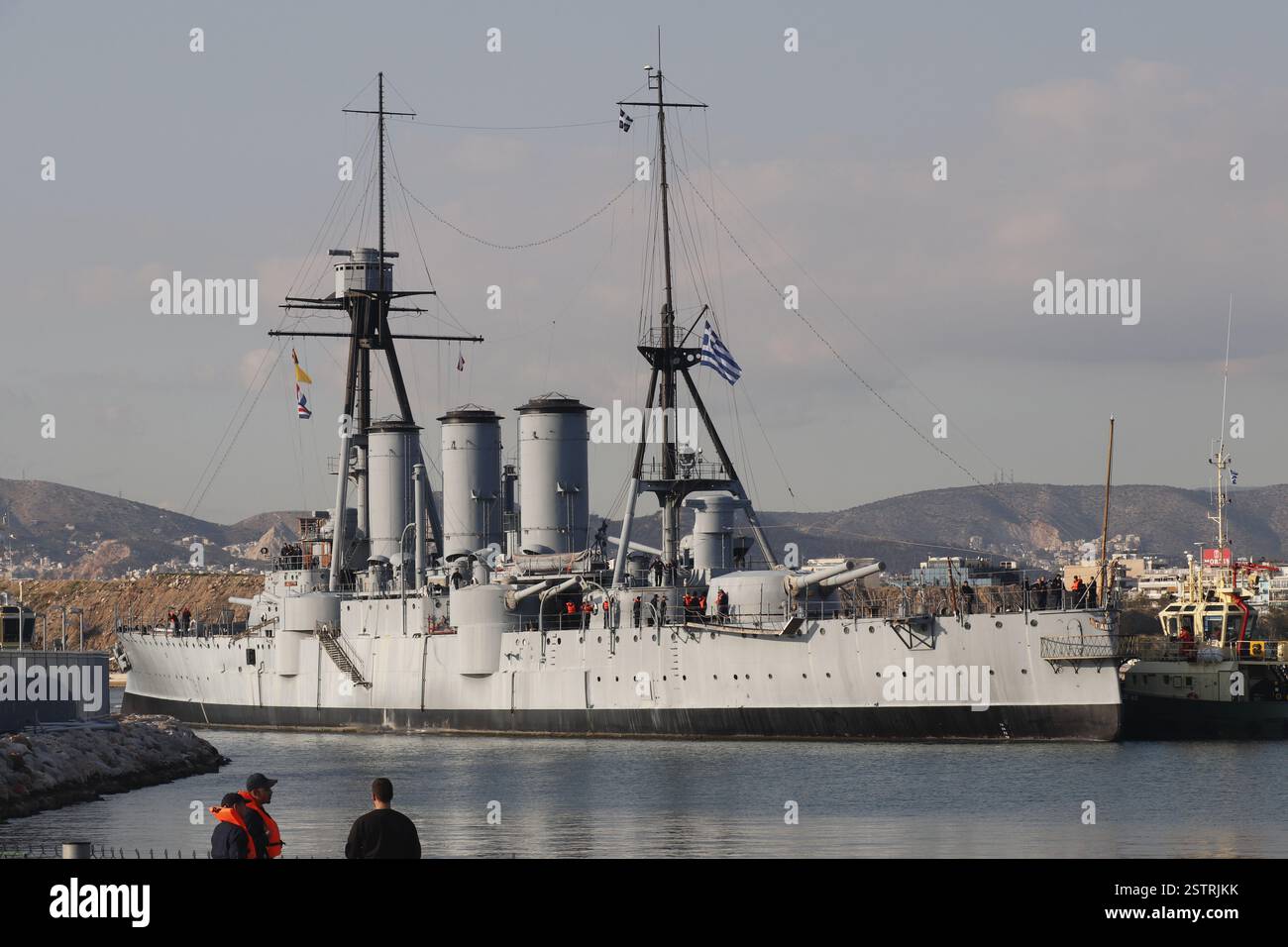 Hellenic Navy ship "Georgios Averof Stock Photo - Alamy