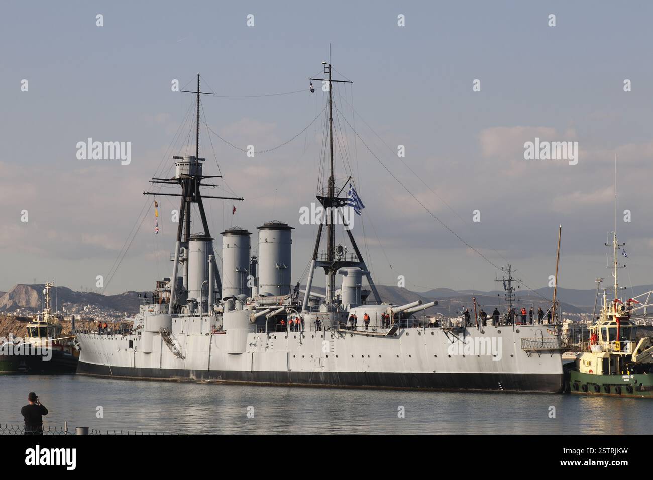 Hellenic Navy ship "Georgios Averof Stock Photo - Alamy