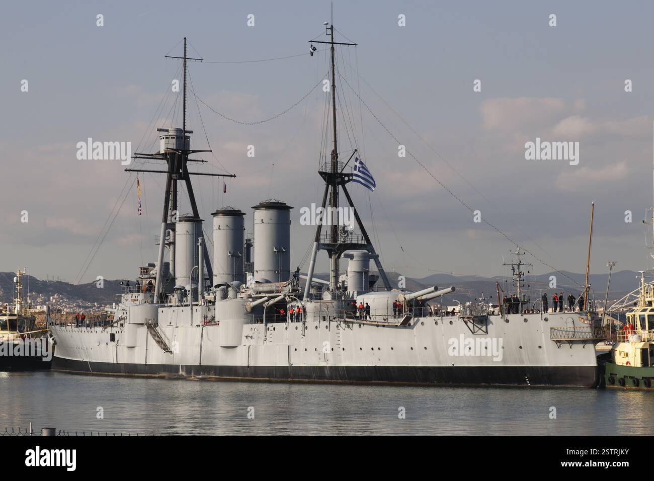 Hellenic Navy ship "Georgios Averof Stock Photo - Alamy