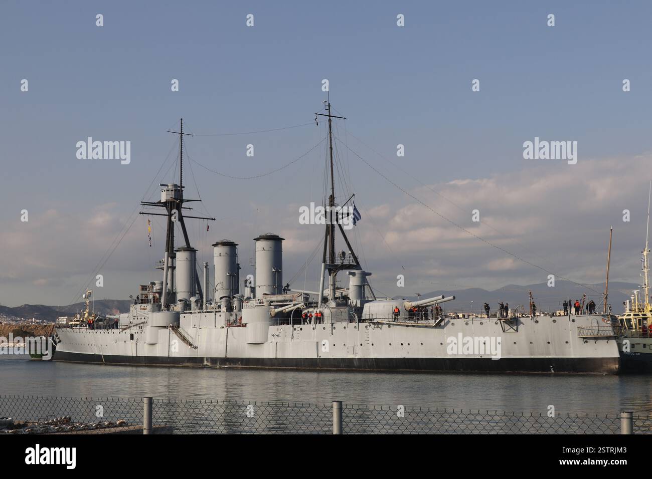 Hellenic Navy ship "Georgios Averof Stock Photo - Alamy
