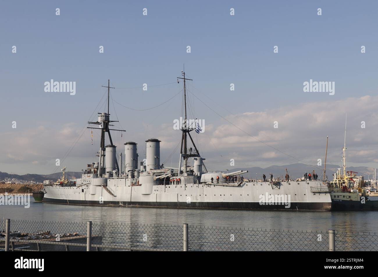 Hellenic Navy ship "Georgios Averof Stock Photo - Alamy