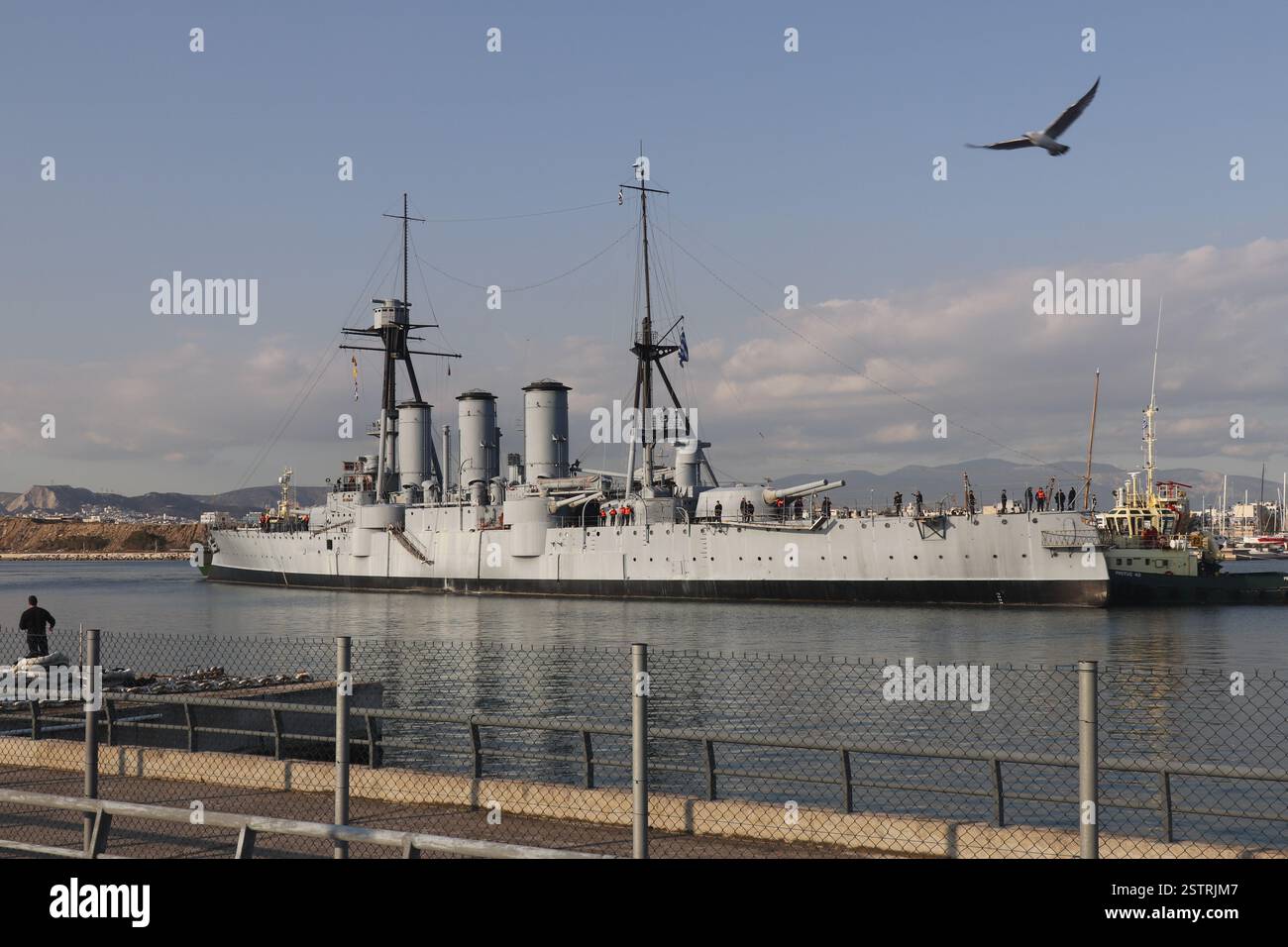Hellenic Navy ship "Georgios Averof Stock Photo - Alamy