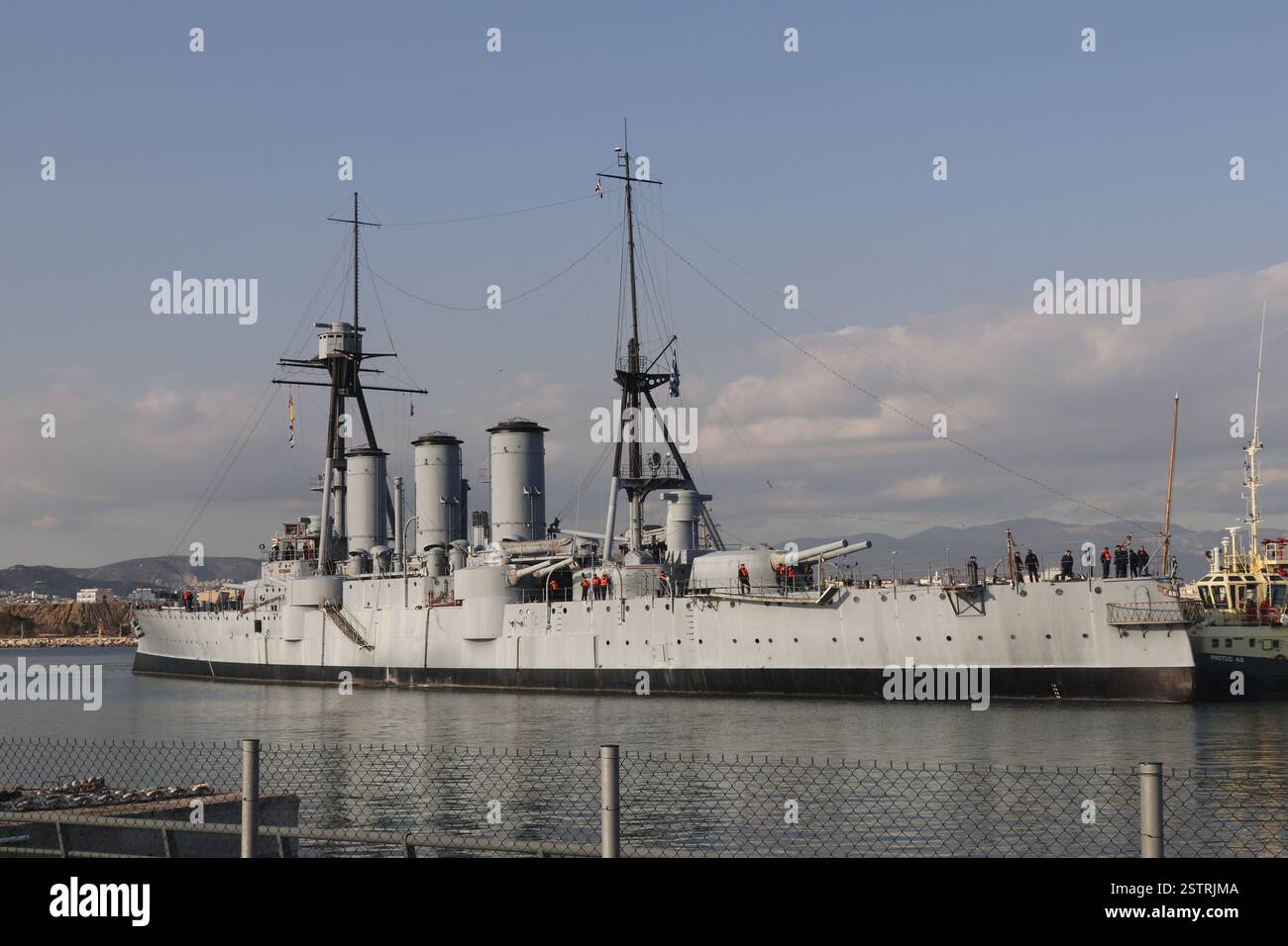 Hellenic Navy ship "Georgios Averof Stock Photo - Alamy
