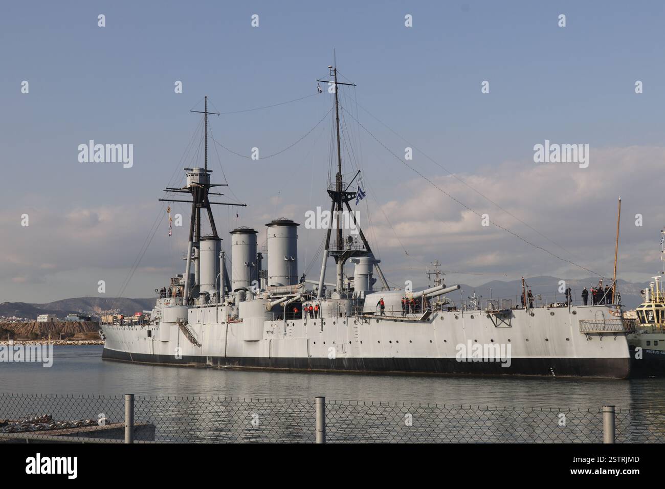 Hellenic Navy ship "Georgios Averof Stock Photo - Alamy