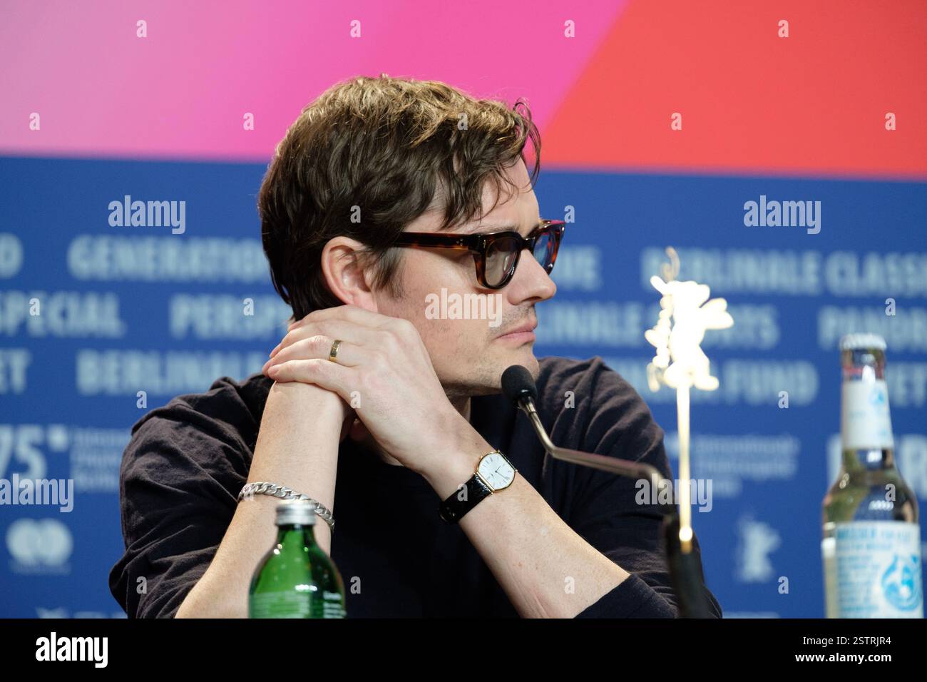 British actor Sam Riley attends a press conference for the film ...