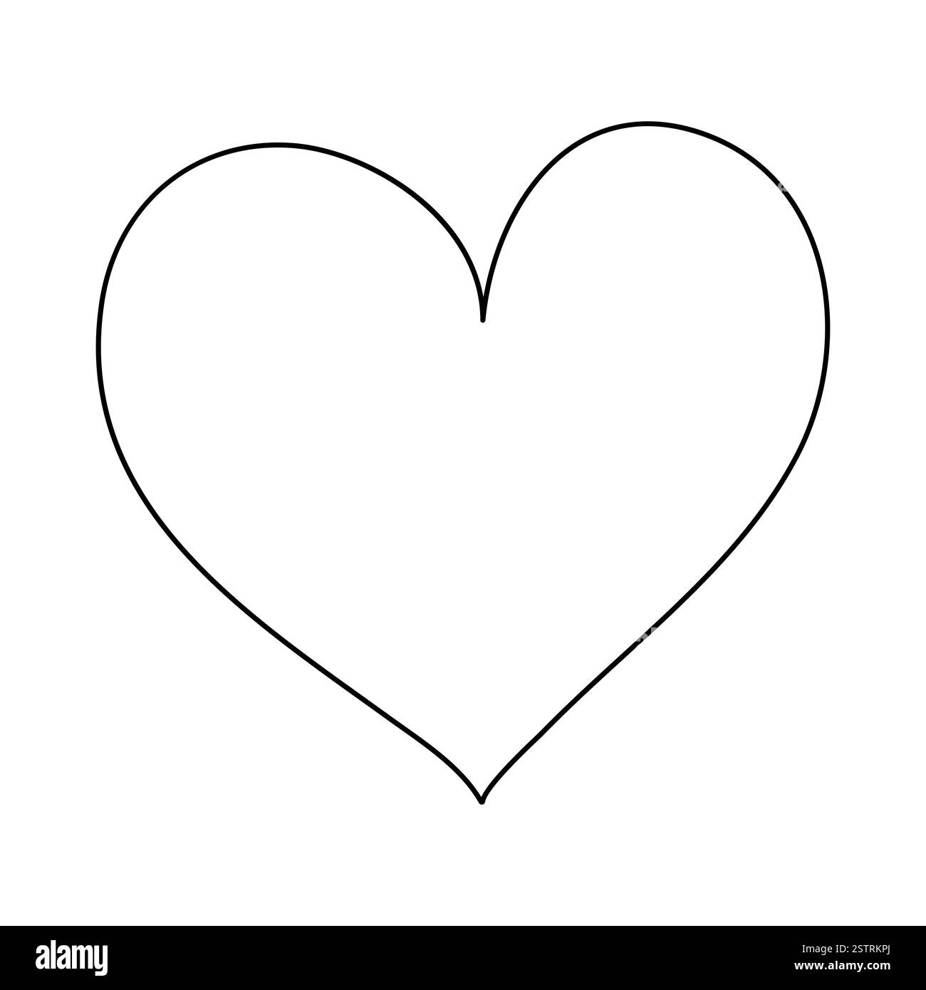 Heart continuous one line art drawing of heart hand drawn vector ...