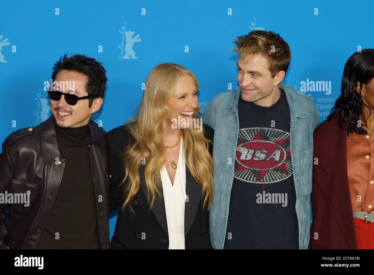 (L-R) US actor Steven Yeun, Australian actress Toni Collette, English ...