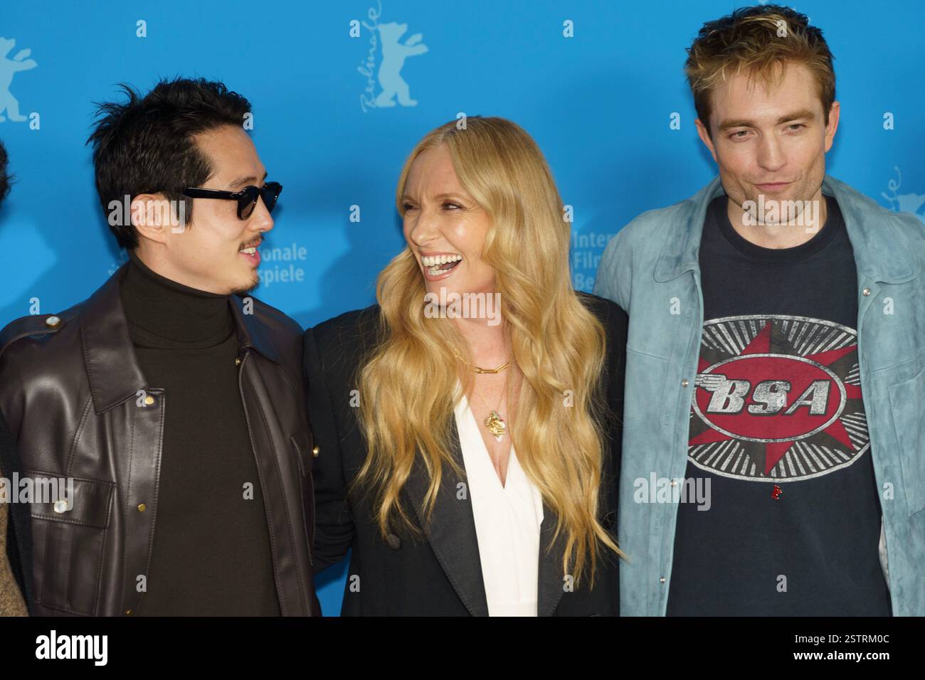 (L-R) US actor Steven Yeun, Australian actress Toni Collette, English ...