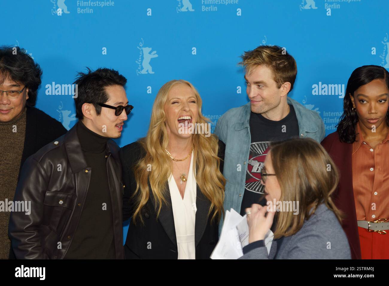 (L-R) US actor Steven Yeun, Australian actress Toni Collette, English ...