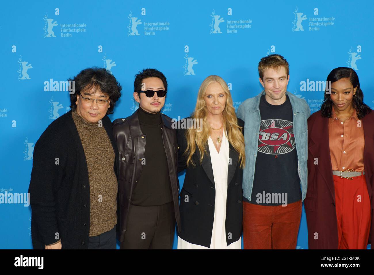 (L-R) US actor Steven Yeun, Australian actress Toni Collette, English ...