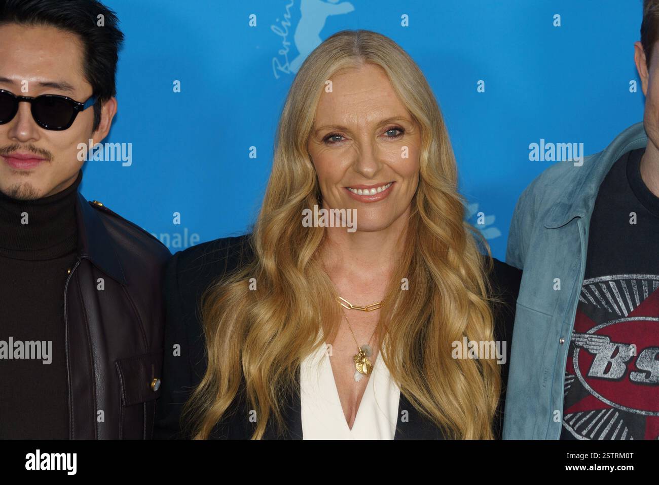 (L-R) US actor Steven Yeun, Australian actress Toni Collette, English ...