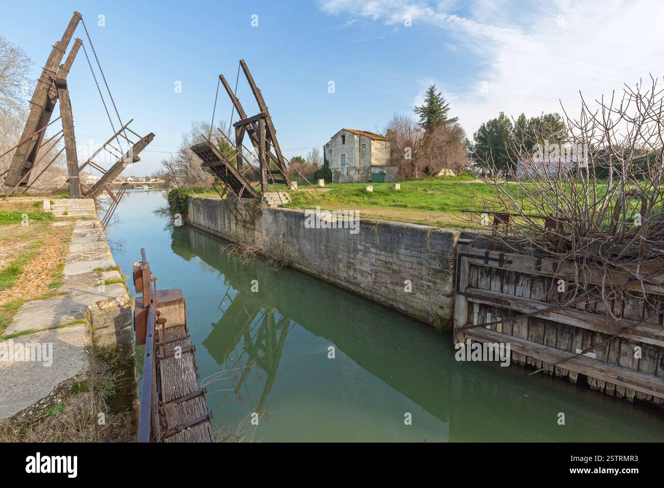 Van Gogh Bridge Waterways Stock Photo - Alamy