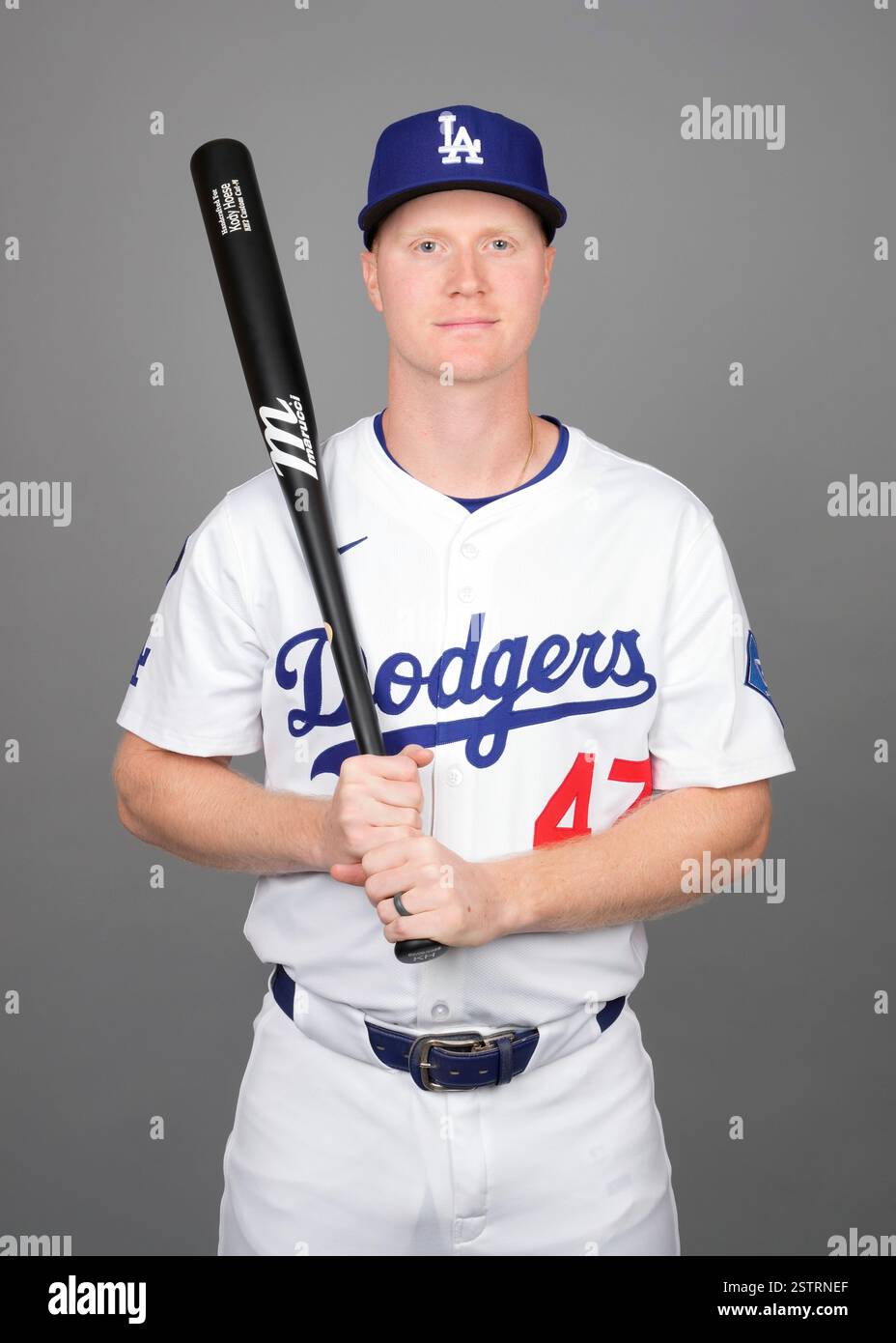 This is a 2025 photo of infielder Kody Hoese of the Los Angeles Dodgers ...