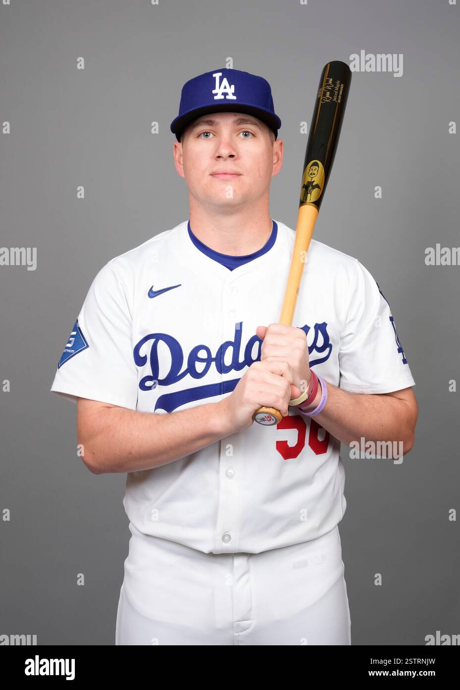 This is a 2025 photo of outfielder Ryan Ward of the Los Angeles Dodgers ...