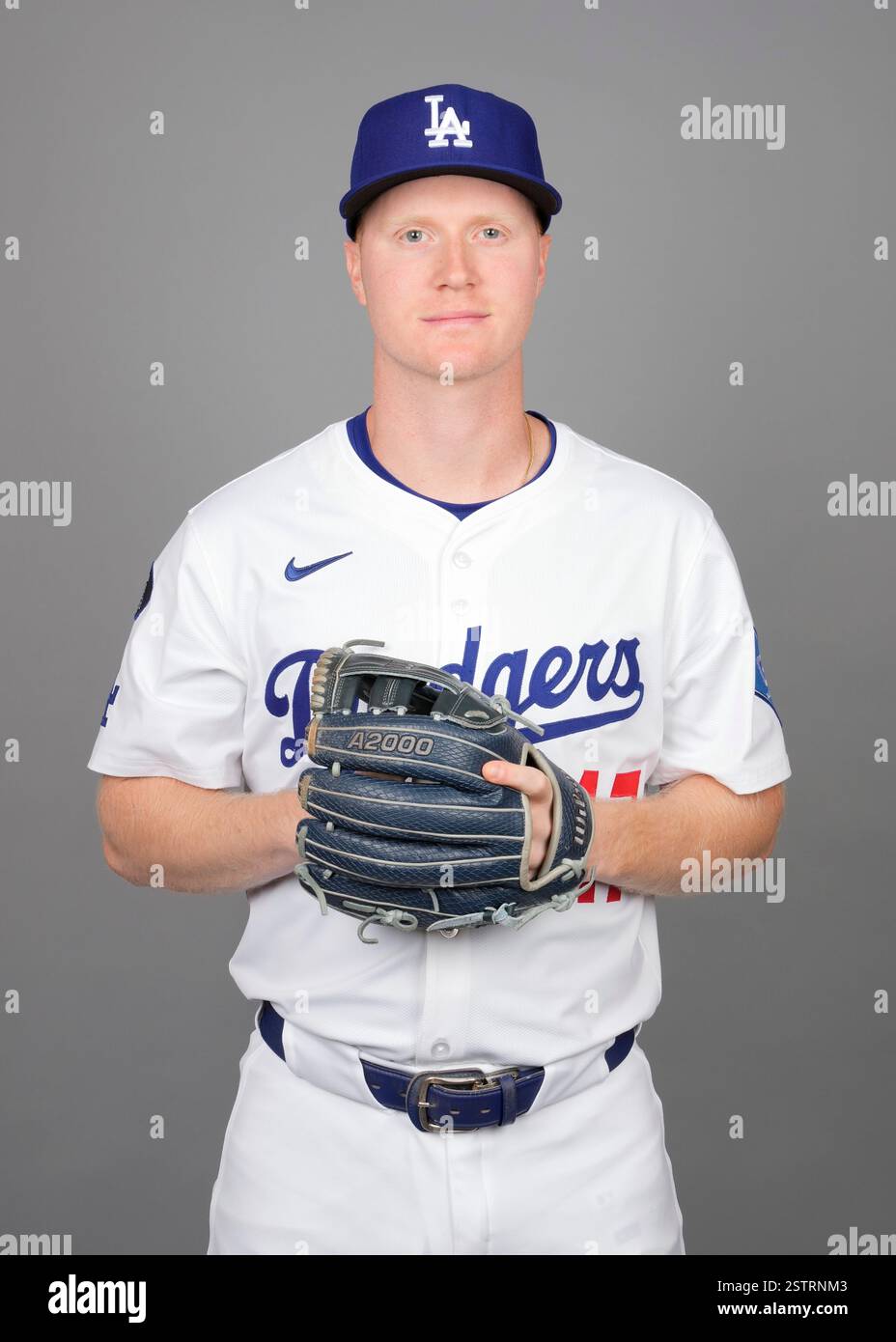 This is a 2025 photo of infielder Kody Hoese of the Los Angeles Dodgers ...