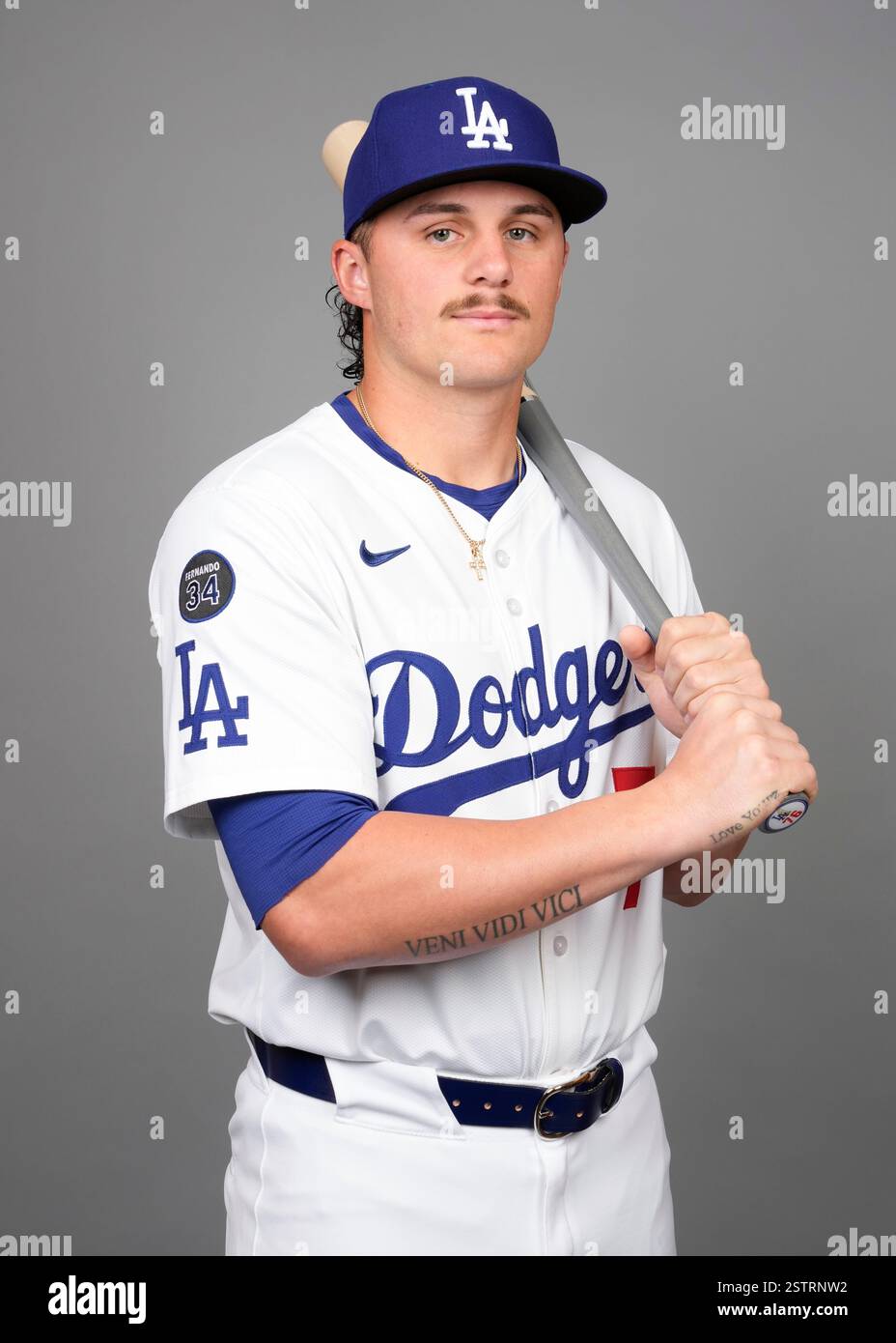 This is a 2025 photo of infielder Alex Freeland of the Los Angeles ...