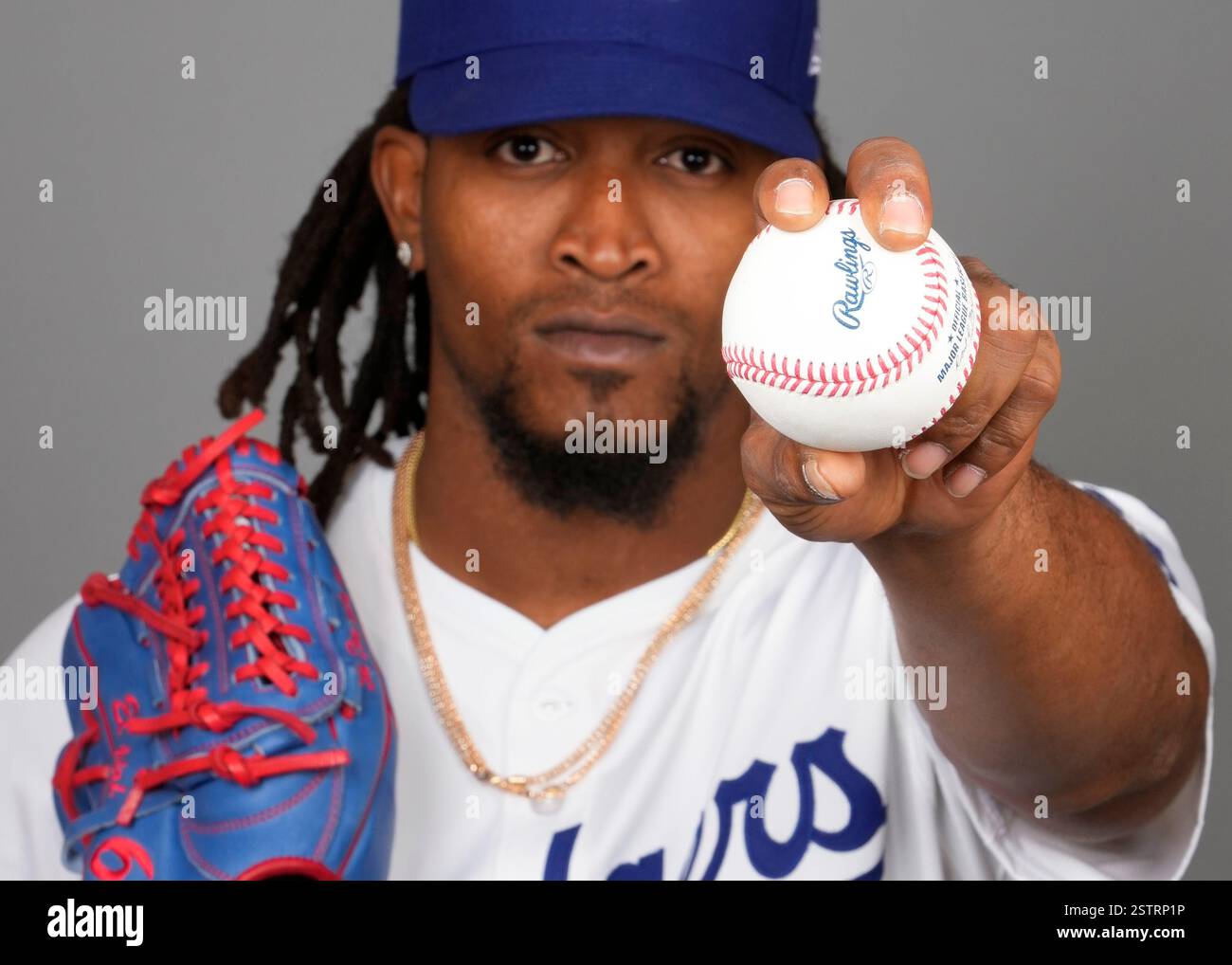 This is a 2025 photo of pitcher Jose E. Hernandez of the Los Angeles ...