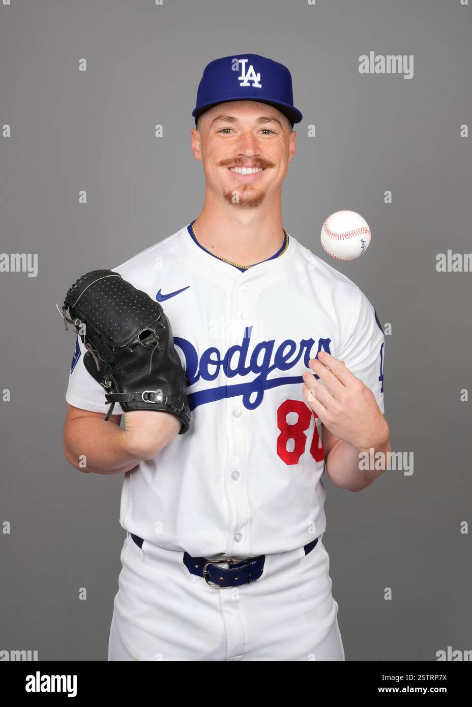 This is a 2025 photo of pitcher Jack Dreyer of the Los Angeles Dodgers ...