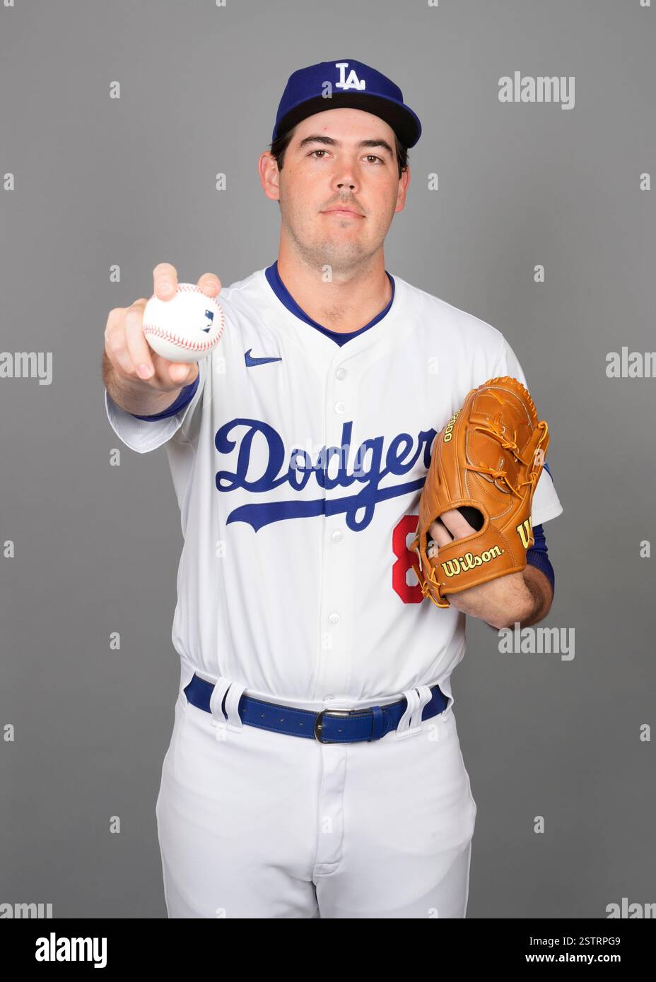 This is a 2025 photo of pitcher Jack Little of the Los Angeles Dodgers ...