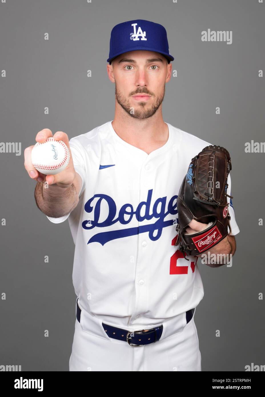 This is a 2025 photo of pitcher Michael Grove of the Los Angeles ...