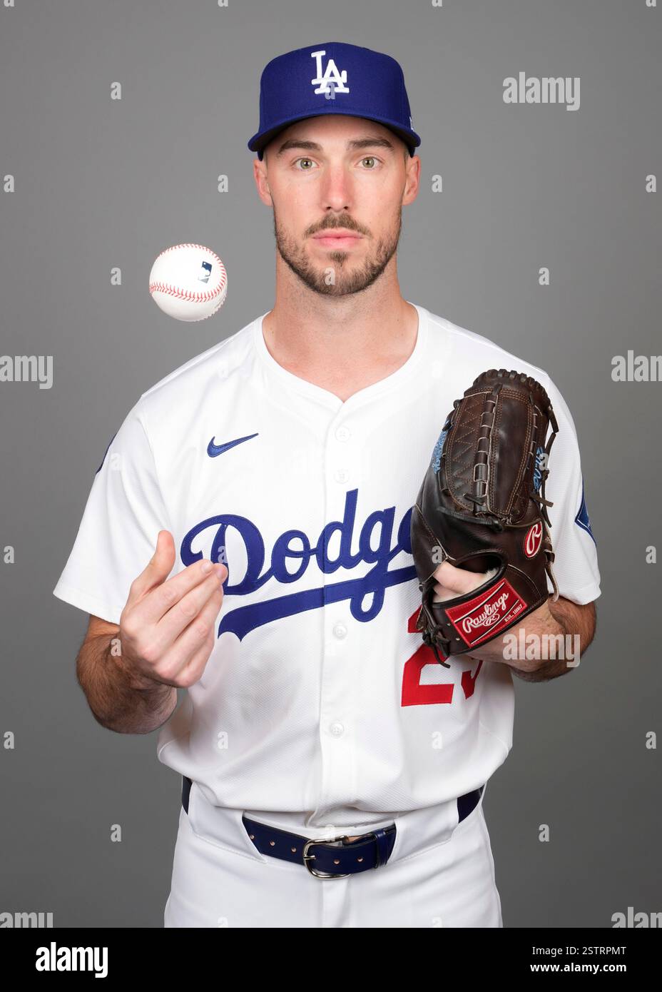 This is a 2025 photo of pitcher Michael Grove of the Los Angeles ...