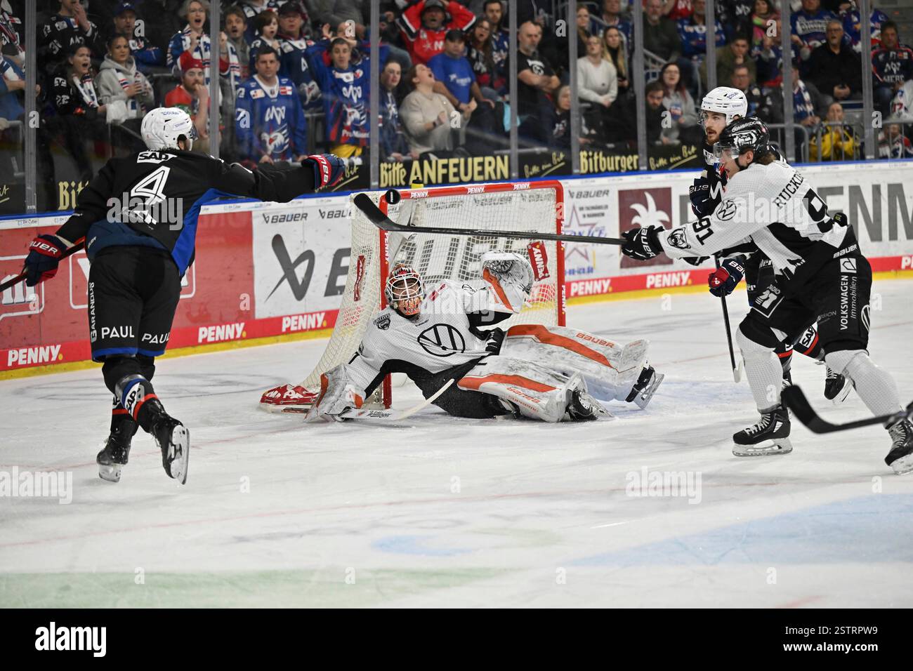 Mannheim, Deutschland. 19th Feb, 2025. Nick Cicek Adler Mannheim #4 ...