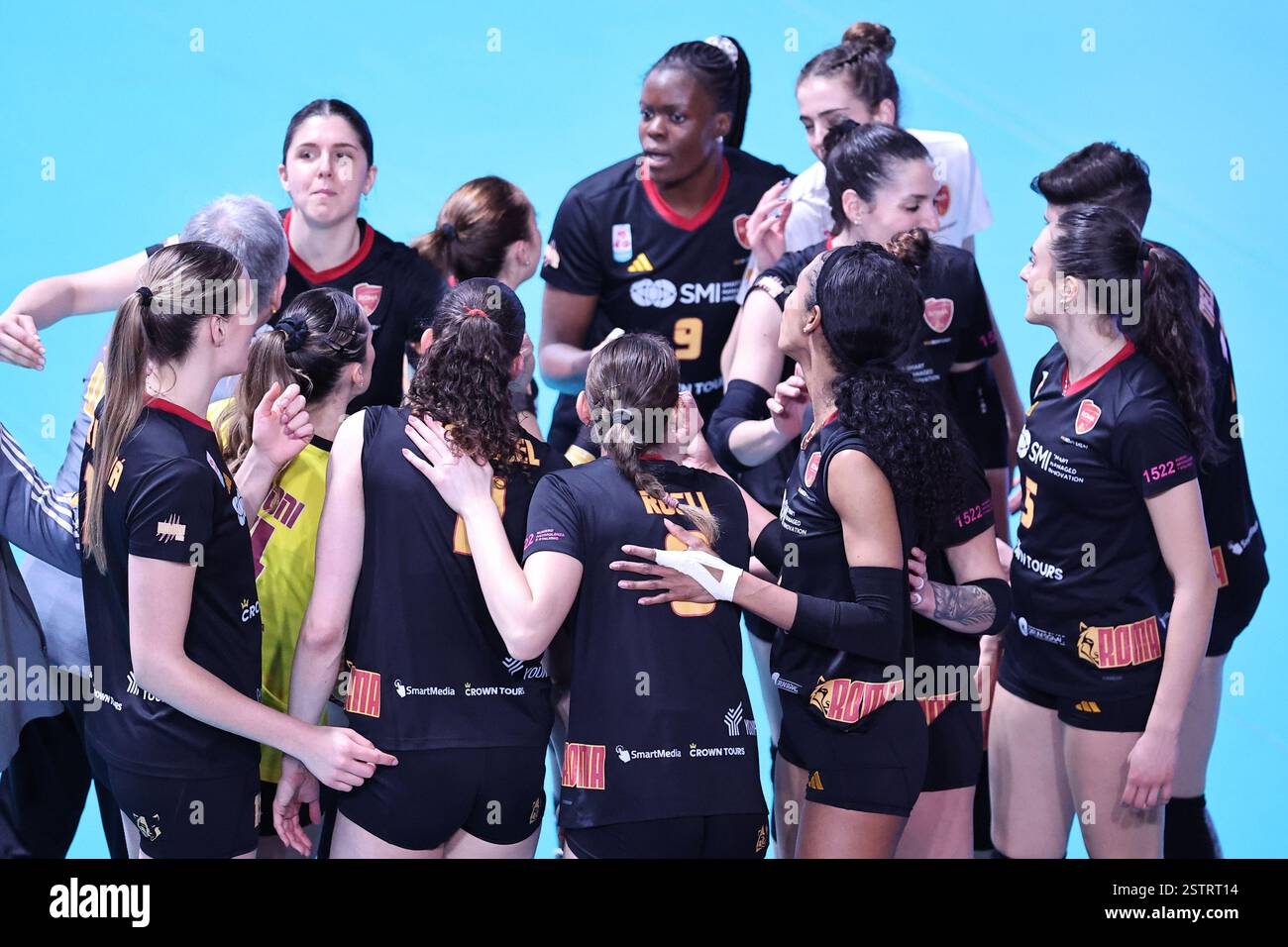 Rome, Italy. 19th Feb, 2025. RomaVolley during Roma Volley vs SC ...
