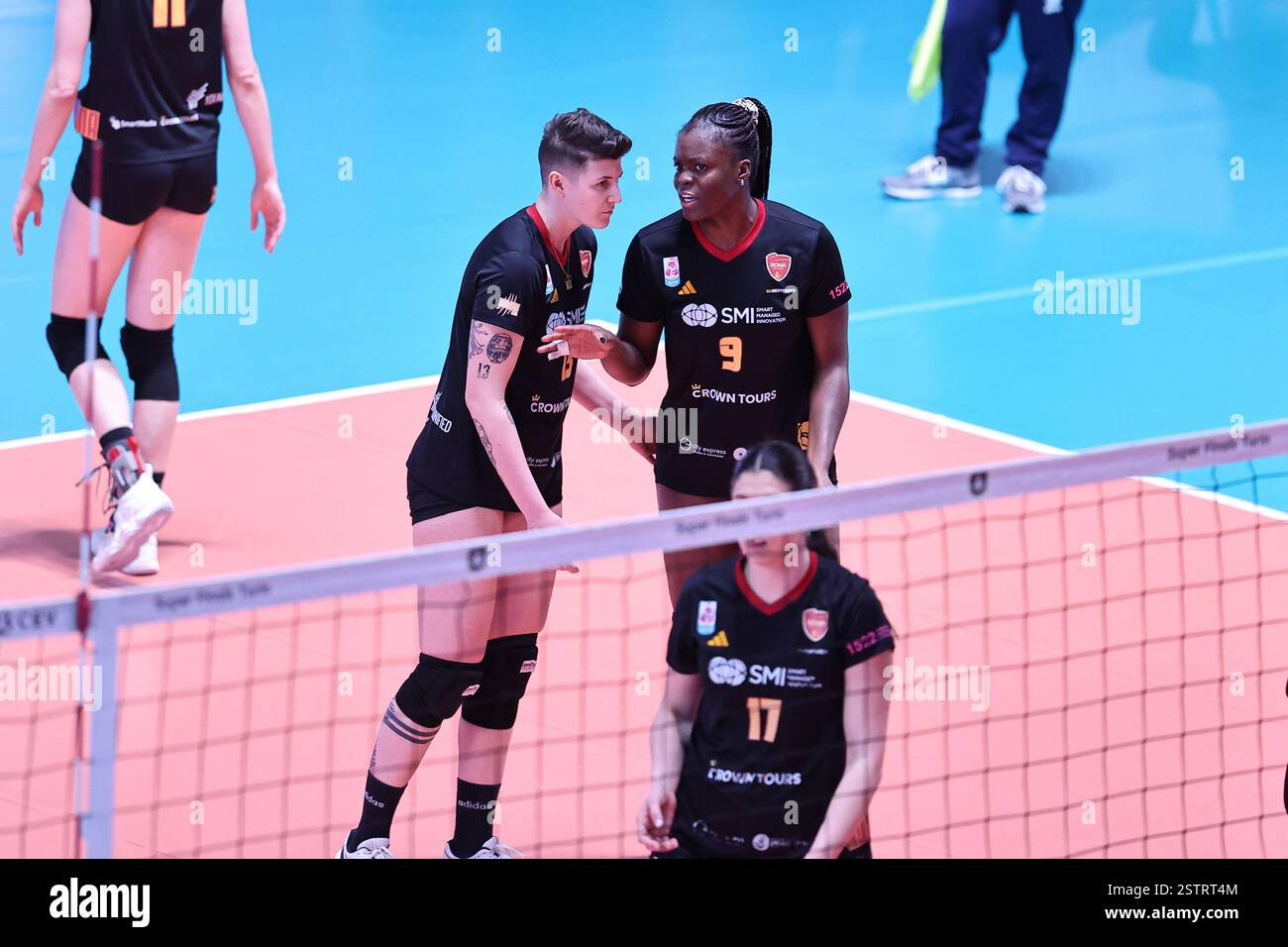 Rome, Italy. 19th Feb, 2025. Roma Volley during Roma Volley vs SC ...
