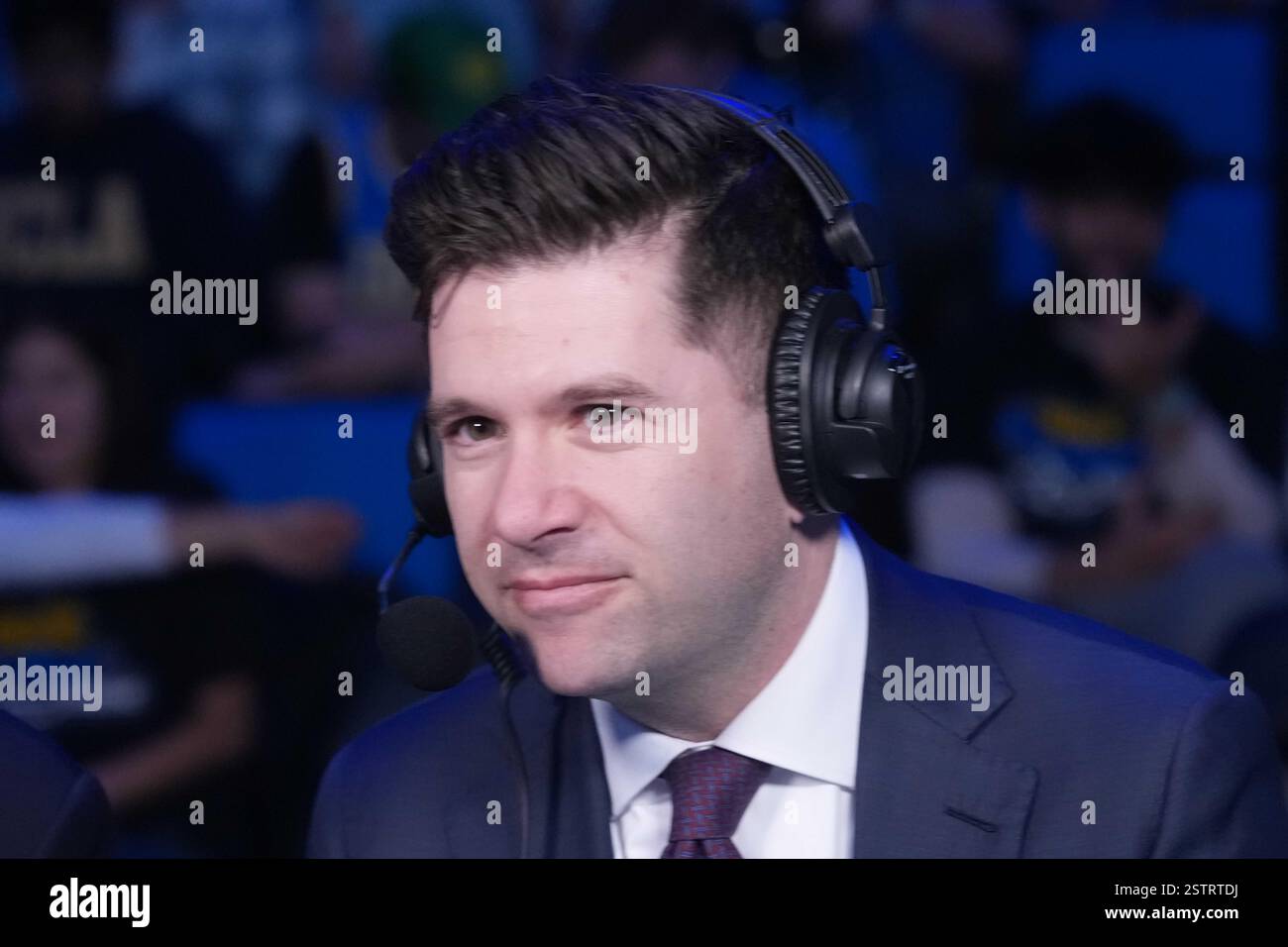 Los Angeles, United State. 18th Feb, 2025. FS1 play-by-play announcer ...