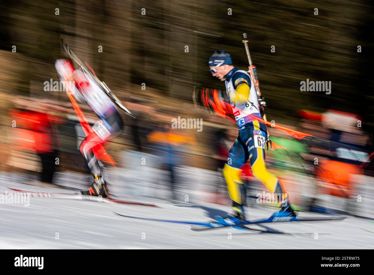 Jesper Nelin of, Sweden. , . competes in men's 20 km individual during ...
