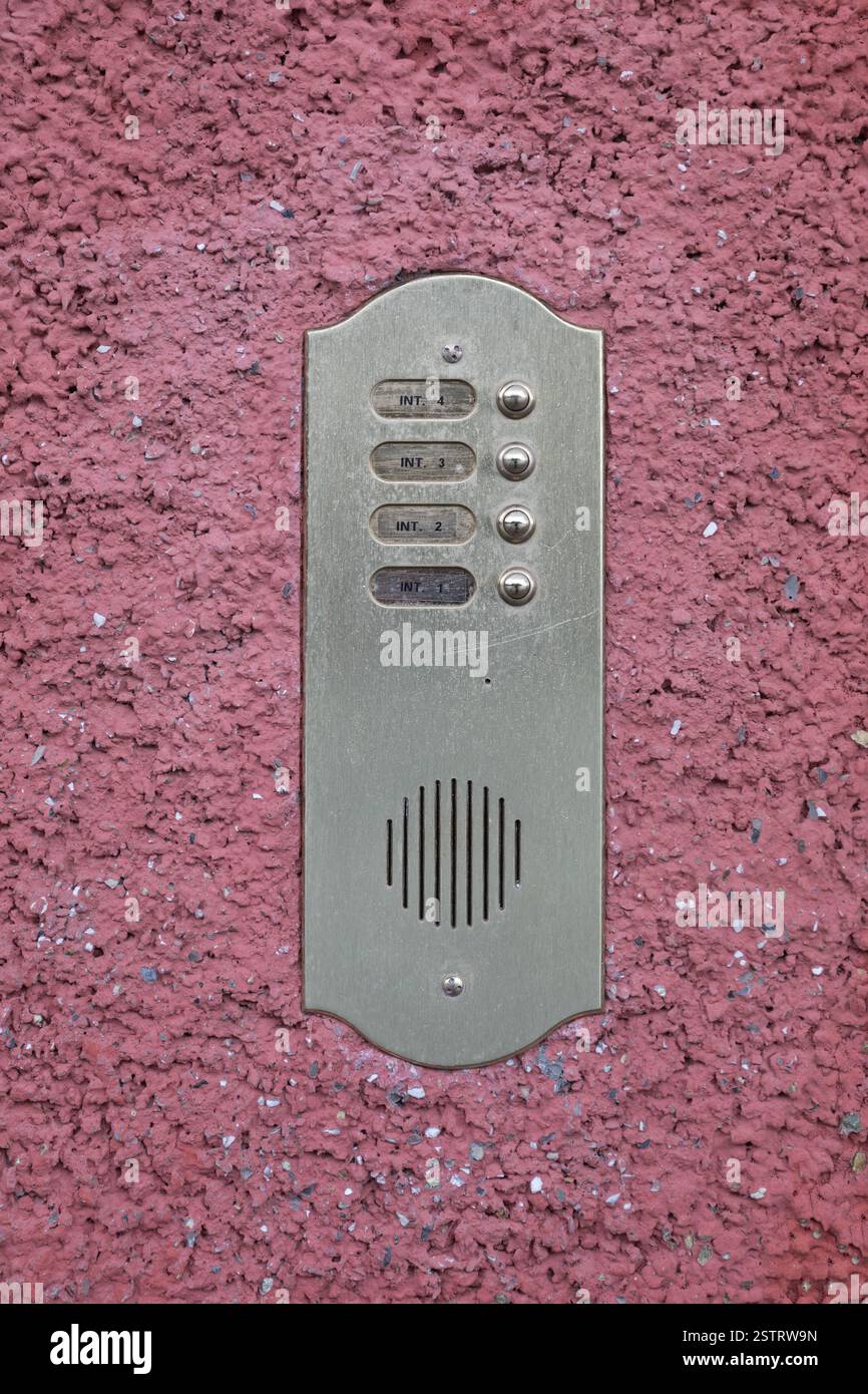 Door Intercom External Stock Photo - Alamy