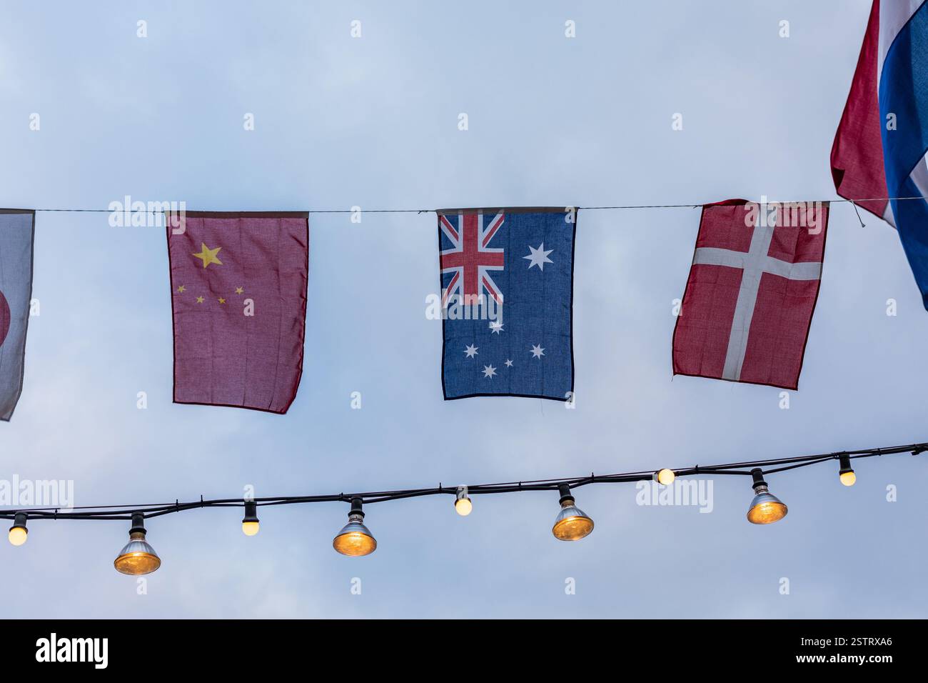 China australia flag hi-res stock photography and images - Alamy