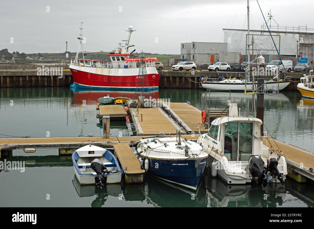 Padstow, Cornwall, England, December 6th, 2025, small boats in Padstow ...