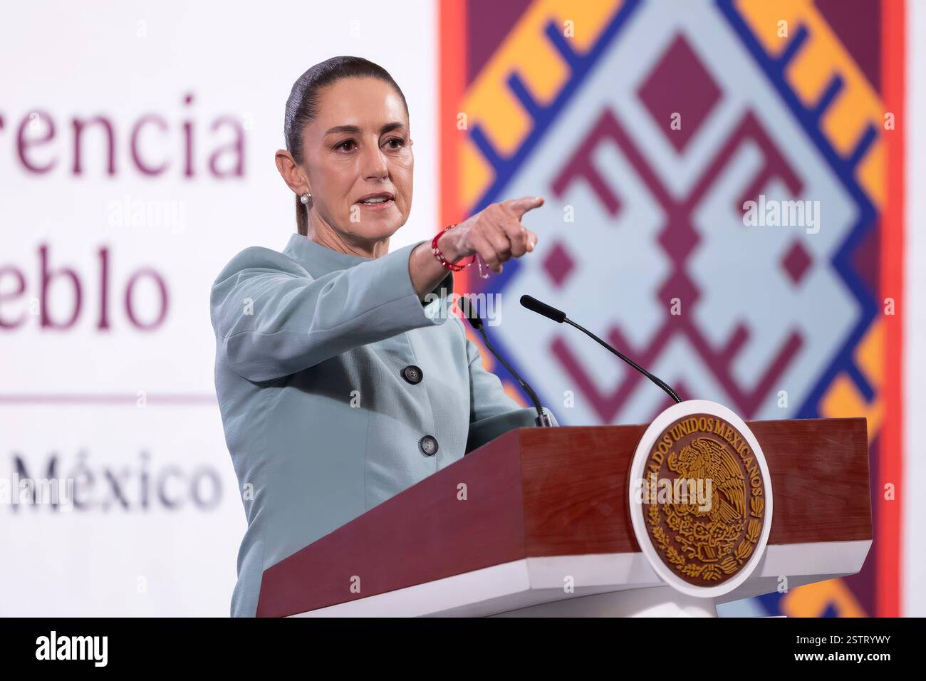 Mexico City, Mexico. 18th Feb, 2025. Mexican President Claudia ...