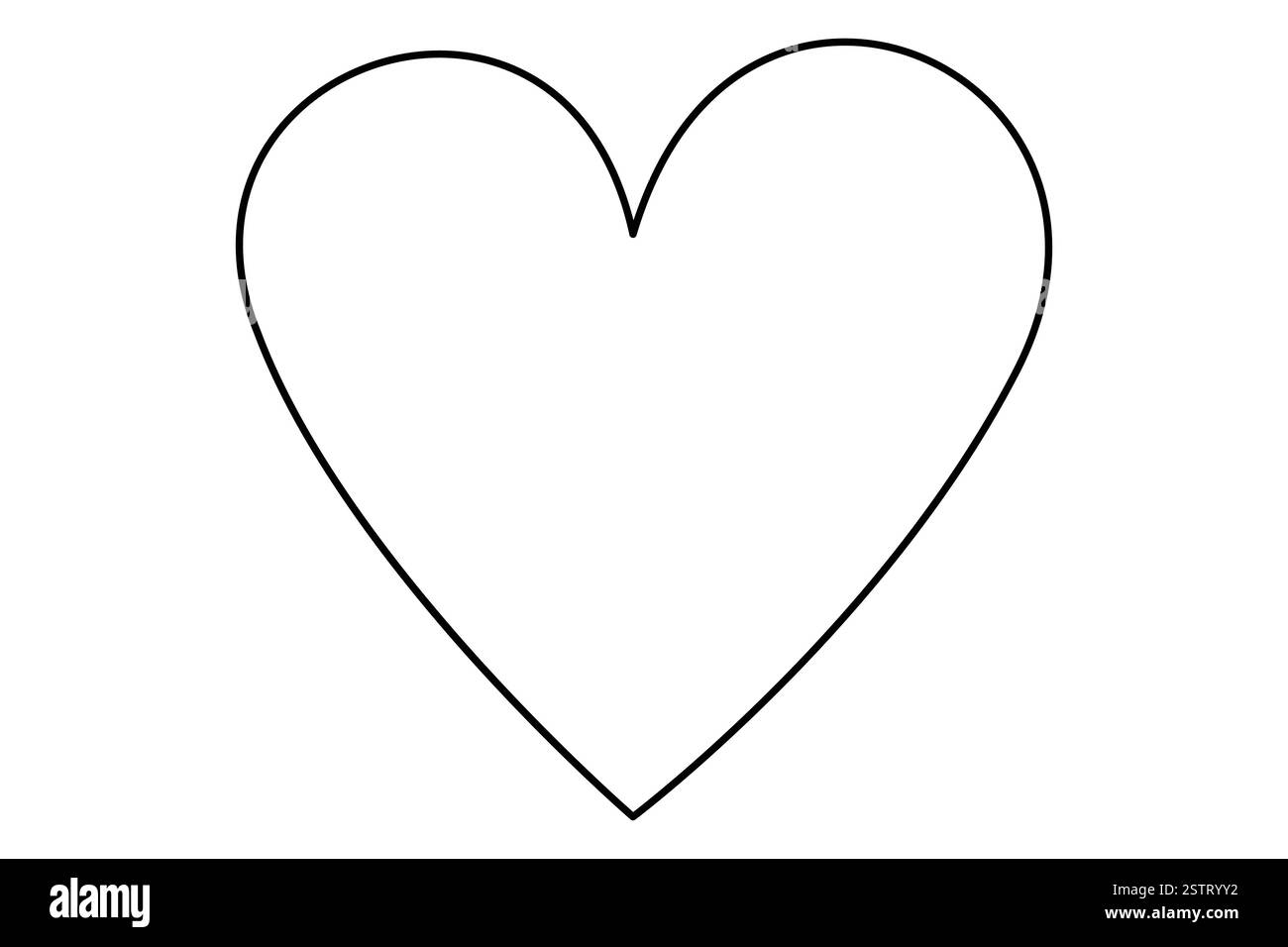 Elegant continuous one line drawing of a heart icon outline for modern ...