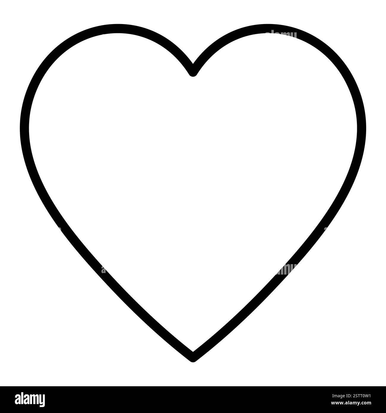 Continuous one line drawing of a Heart icon outline vector illustration ...