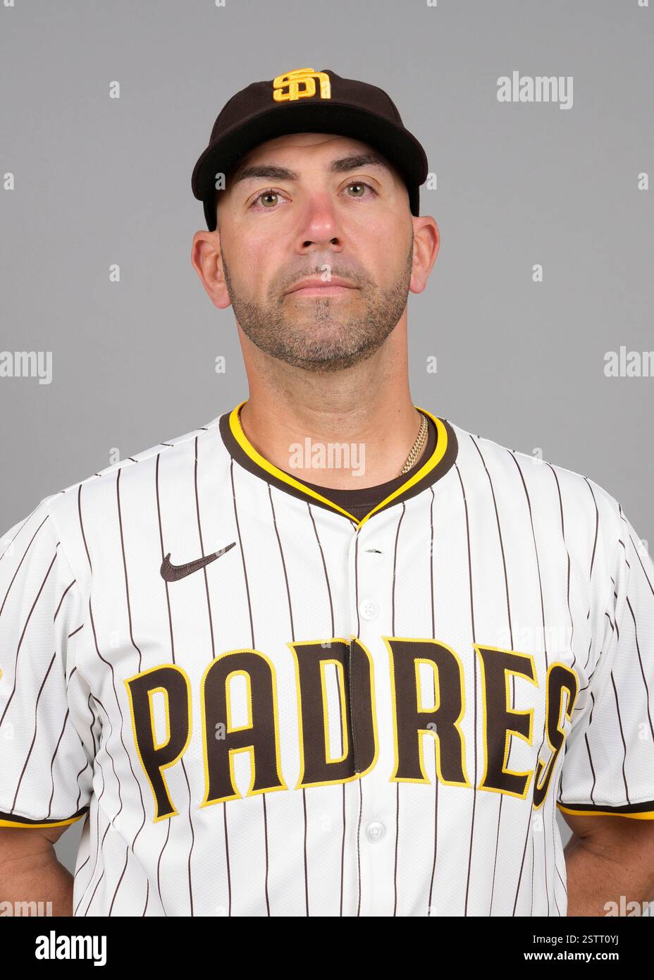 This is a 2025 photo of bench coach Brian Esposito of the San Diego ...