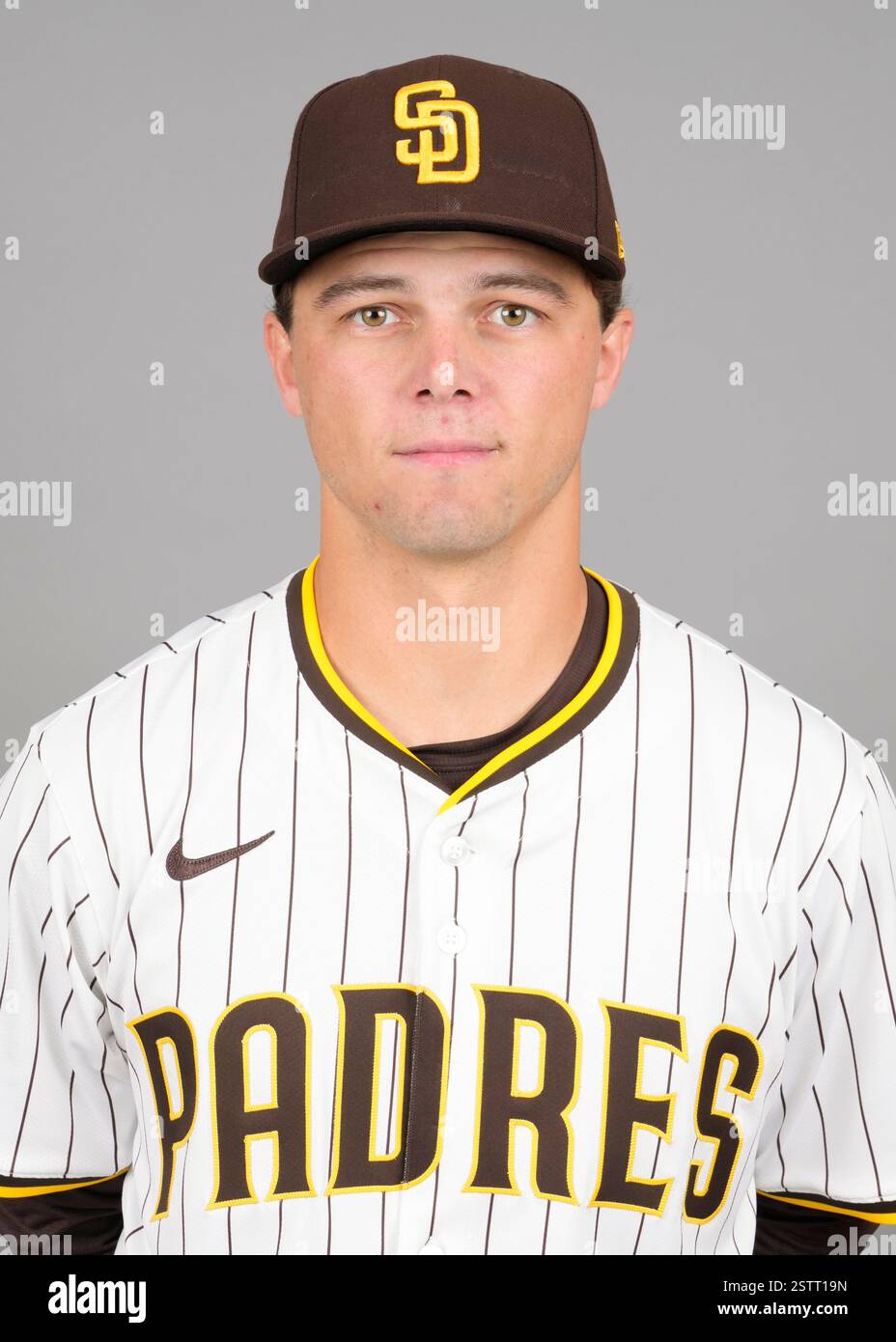 This is a 2025 photo of pitcher Austin Krob of the San Diego Padres ...