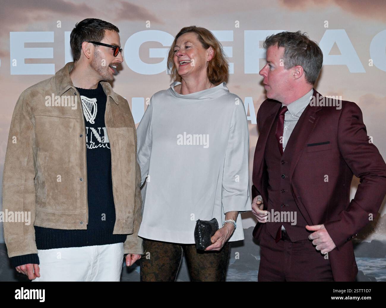 London, UK. 19th Feb, 2025. (L-R) Timothy Renouf, Pippa Haywood and ...